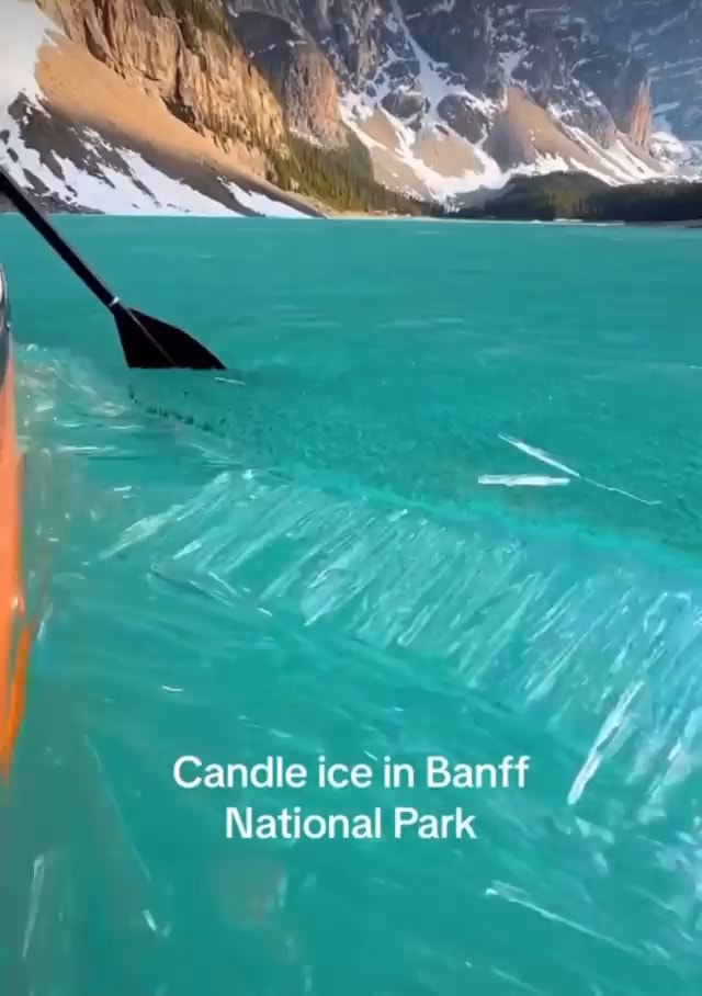 Candle ice in Banff National Park - iFunny