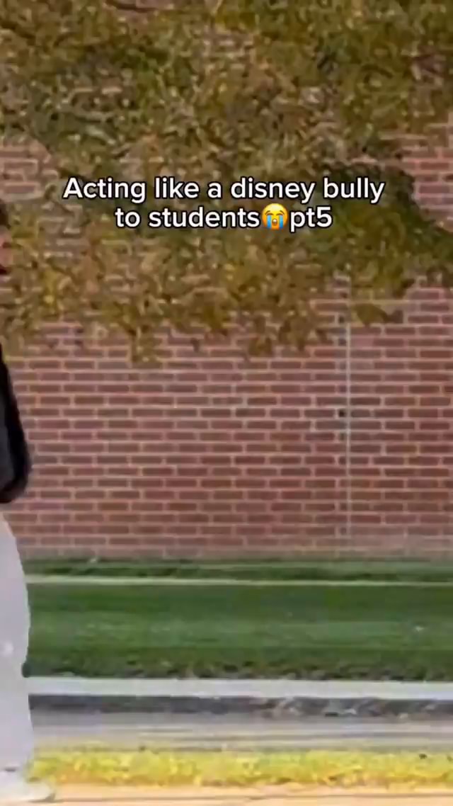 Acting like a disney bully to students ptS - iFunny