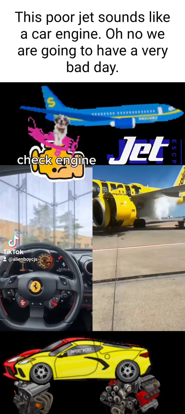 This poor jet sounds like a car engine. Oh no we are going to have a ...