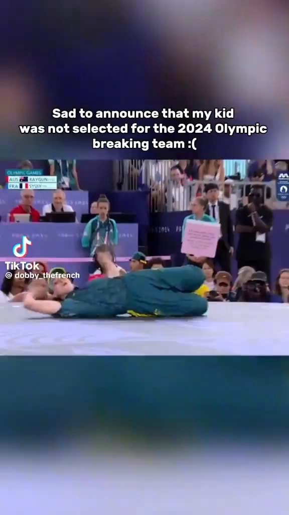 Sad to announce that my kid was not selected for the 2024 Olympic ...