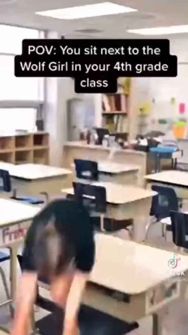 POV: You sit next to the I Wolf Girl in your grade class - iFunny