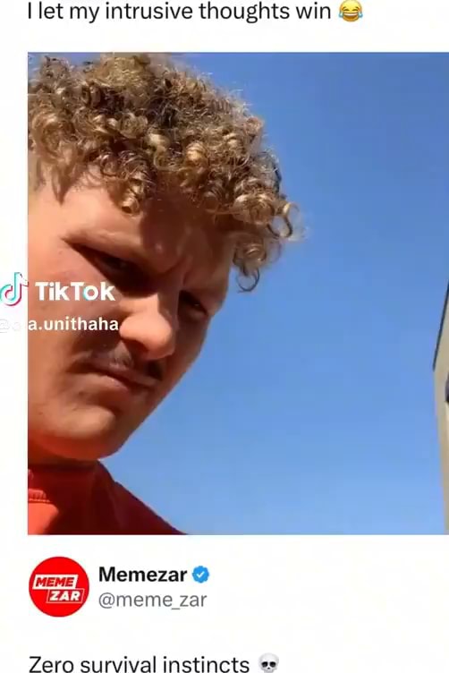 Let my intrusive thoughts win I Memezar @meme _zar Zero survival ...