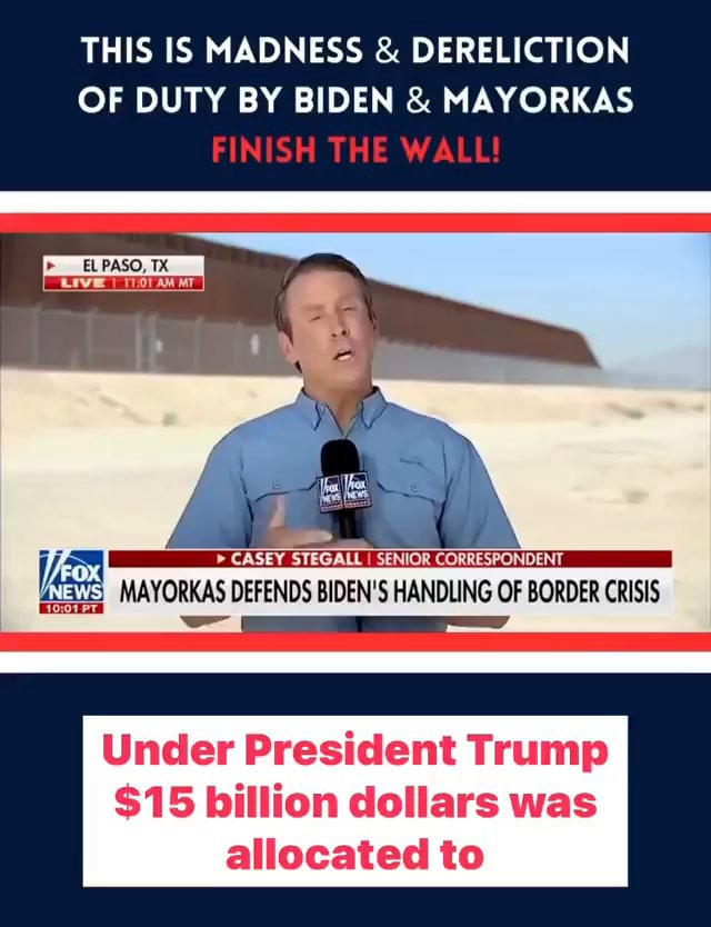 THIS IS MADNESS & DERELICTION OF DUTY BY BIDEN & MAYORKAS FINISH THE ...