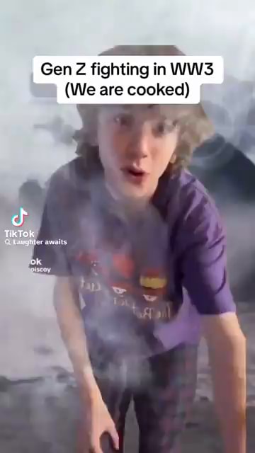 Gen Z fighting in (We are cooked) TikTok, - iFunny