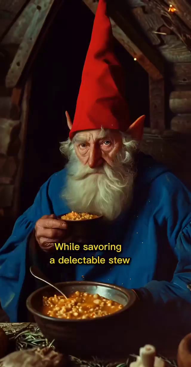While savoring a delectable stew - iFunny