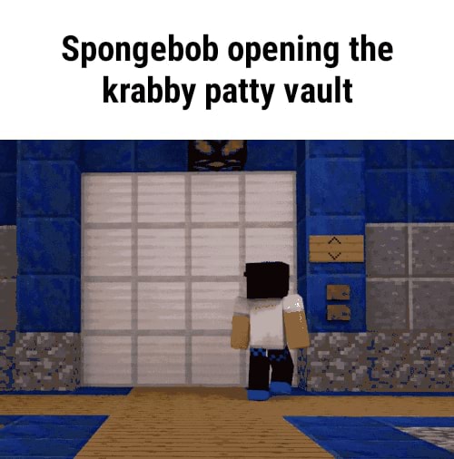 Spongebob opening the krabby patty vault - Spongebob opening the krabby ...
