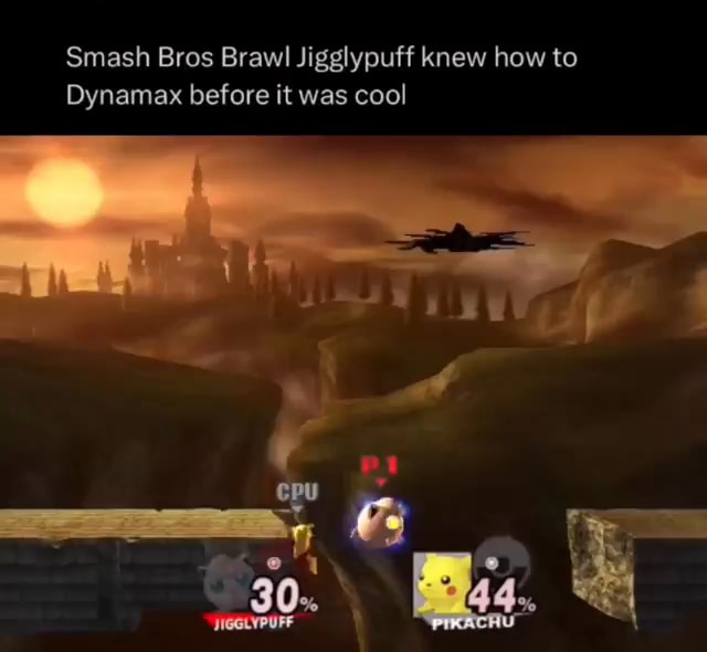 Smash Bros Brawl Jigglypuff knew how to Dynamax before it was cool - iFunny