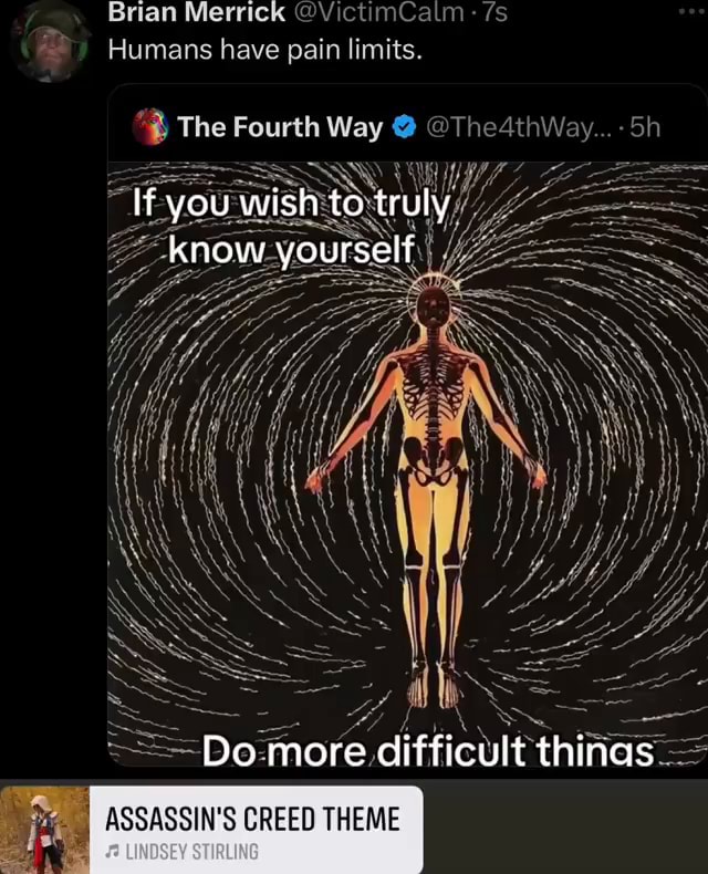 Brian Merrick @VictimCalm /s Humans have pain limits. Way If you wish ...