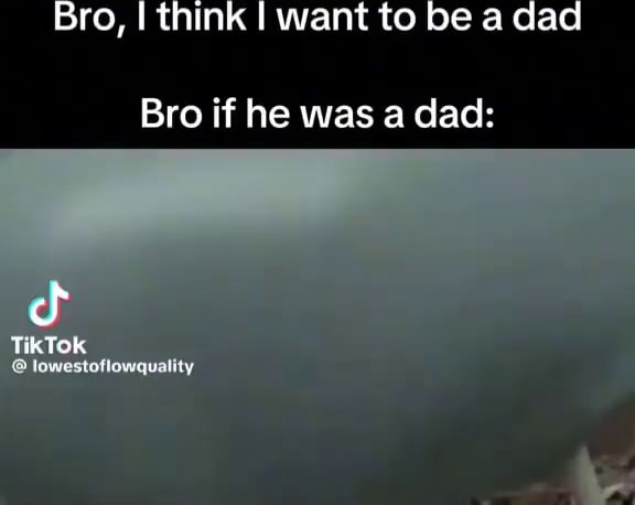 Bro, I think I want to be a dad Bro if he was a dad: TikTok - iFunny