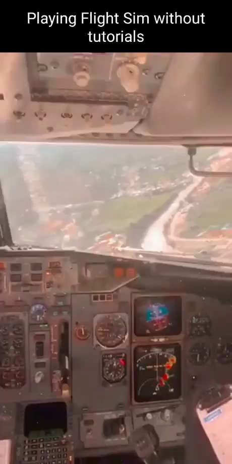 Playing Flight Sim without tutorials - iFunny