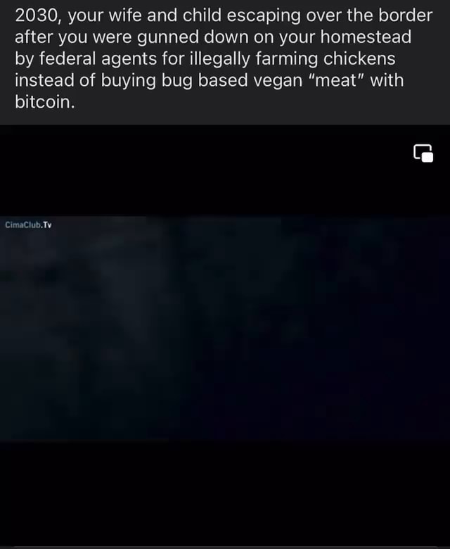 2030, your wife and child escaping over the border after you were ...