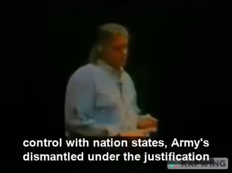 Control with nation states, Army's dismantled under the justification ...