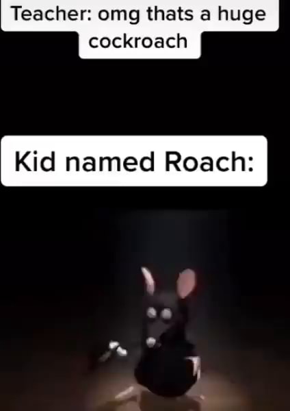 Teacher: omg thats a huge cockroach Kid named Roach: - iFunny
