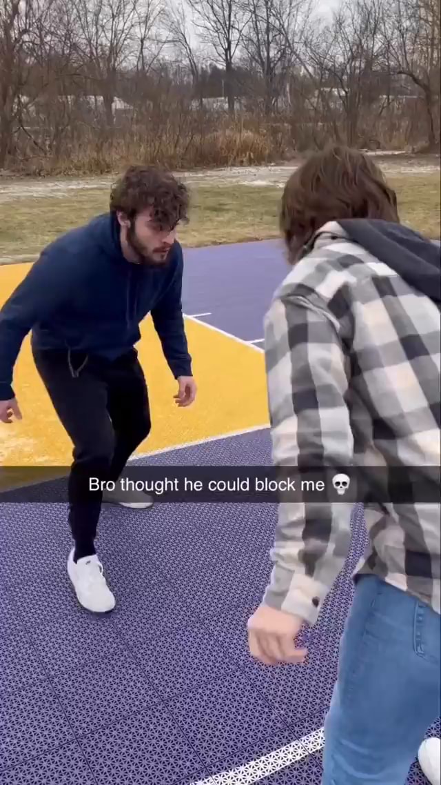 Bro'thought he could block me - iFunny