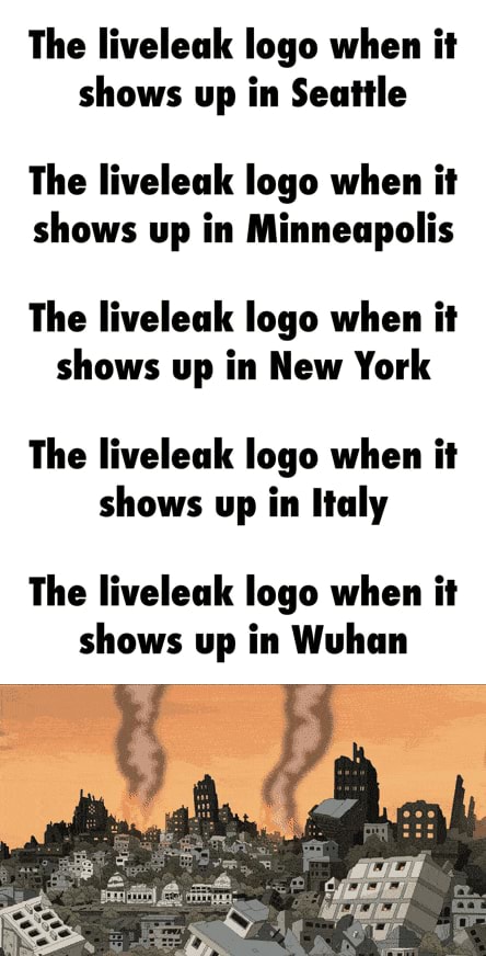 The liveleak logo when it shows up in Seattle The liveleak logo when it ...