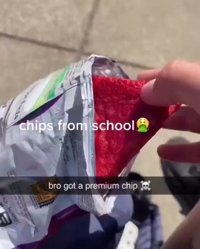 Bro got a premium chip - iFunny