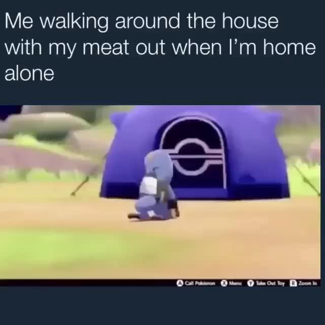 Me walking around the house with my meat out when I'm home alone - iFunny