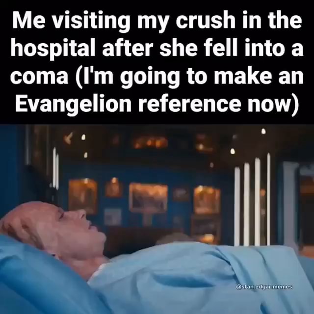 Me visiting my crush in the hospital after she fell into a coma (I'm ...
