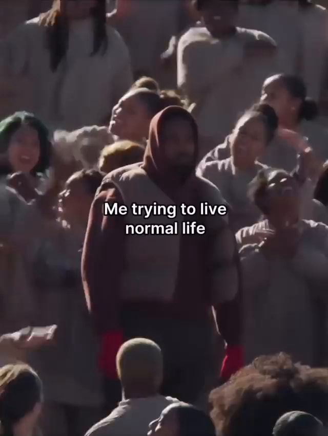 Me trying to live normal life - iFunny