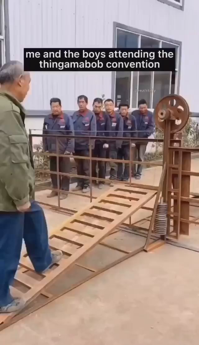 Me and the boys attending the thingamabob convention - iFunny