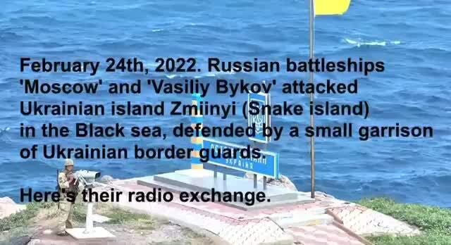 February 24th, 2022. Russian battleships 'Moscow' and "Vasiliy Bykov ...