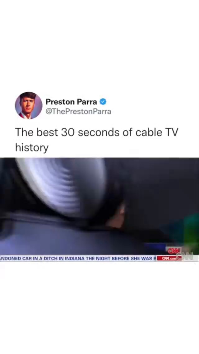 Preston Parra The best 30 seconds of cable TV history MOONED CAR IN ...