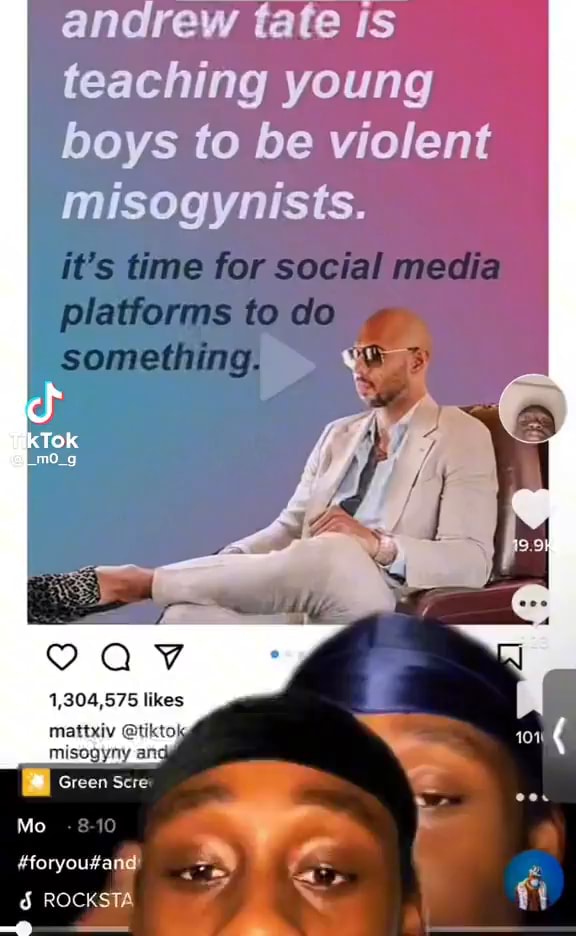 Andrew tate Is teaching young boys to be violent misogynists. it's time ...