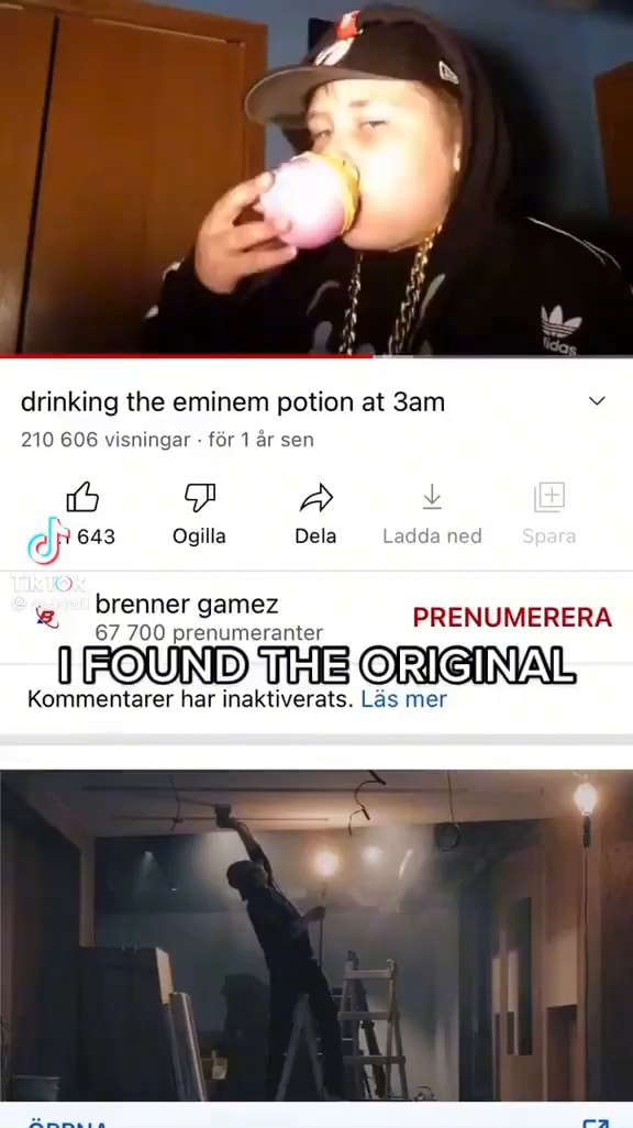 Drinking the eminem potion at 210 606 gar for 1 ar sen 643 Ogilla Dela ...