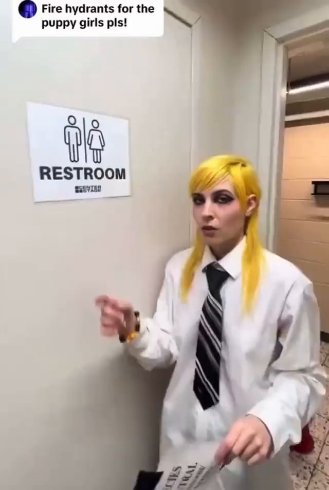 Fire hydrants for the puppy girls pls! RESTROOM - iFunny