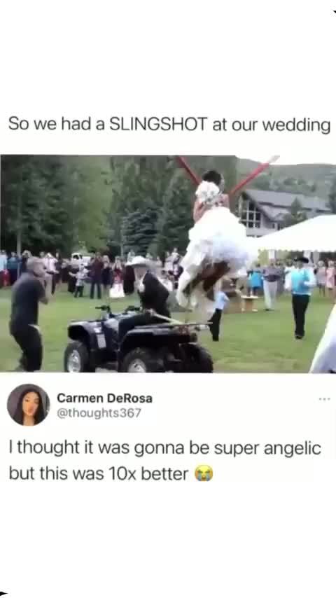 Yeeet - So we had a SLINGSHOT at our wedding Carmen DeRosa thought it ...