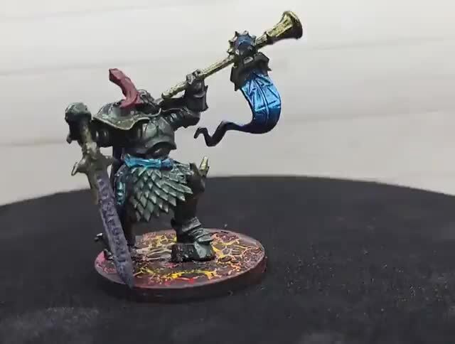 Stormcast Eternal Knight Heraldor, painted by Ben Tuite July 2021 - iFunny