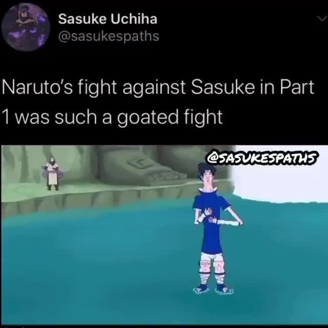 Sasuke Uchiha @sasukespaths Naruto's fight against Sasuke in Part 1 was ...