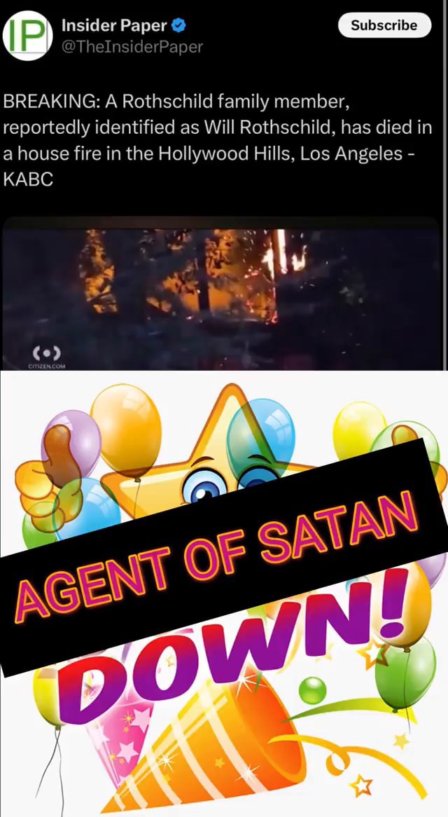 I Insider Paper subscribe TI BREAKING: A Rothschild family member ...