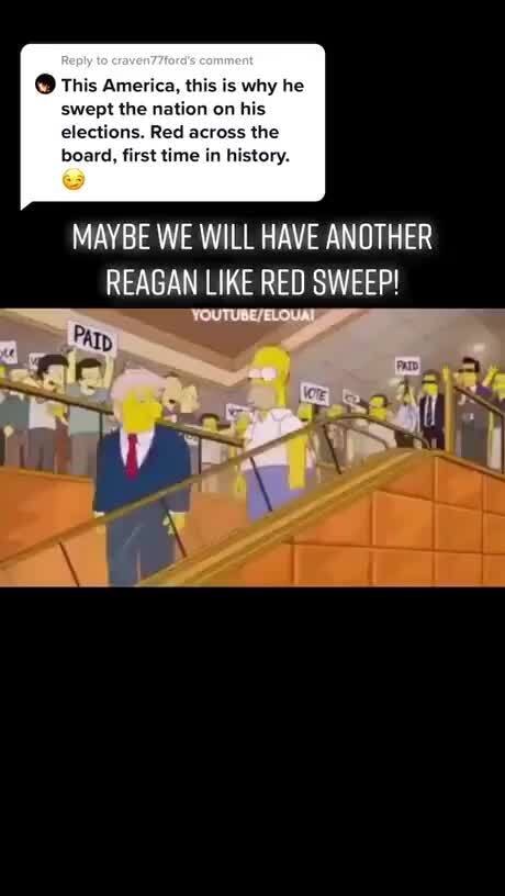 @ This America, this is why he swept the nation on his elections. Red ...