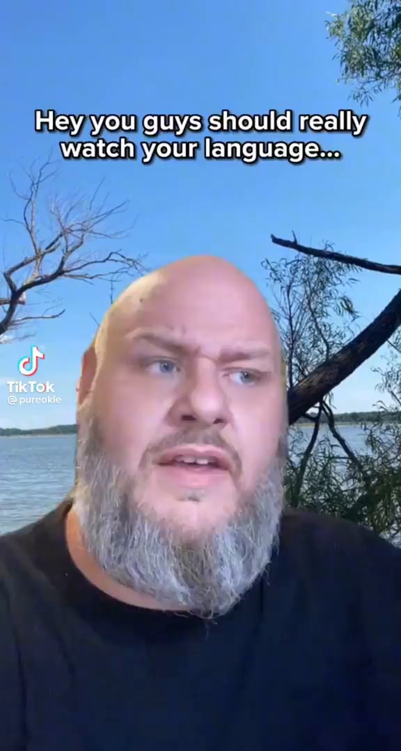 Hey you guys should really watch your language... TikTok - iFunny