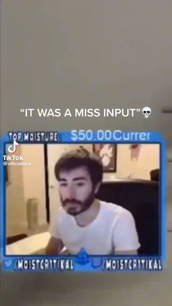 "IT WAS A MISS INPUT" = TikTok - iFunny