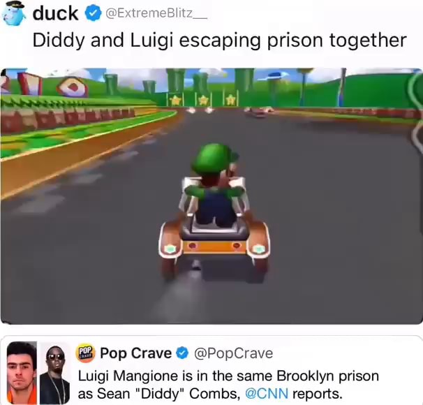 Duck @ Diddy and Luigi escaping prison together @ Pop Crave @ PopCrave ...