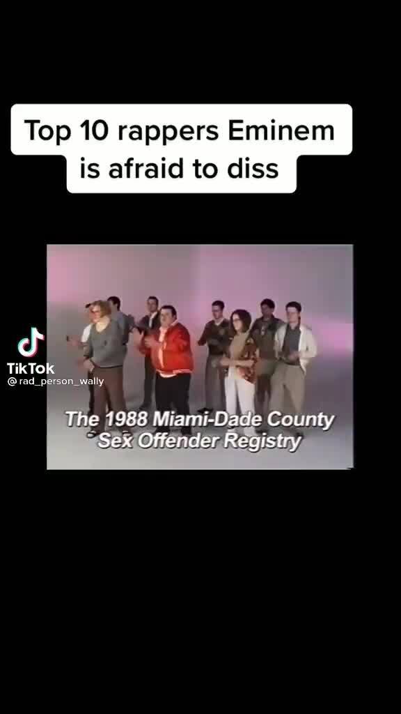 Top 10 rappers Eminem is afraid to diss TikTok The 1988 Mi Sex Offender ...