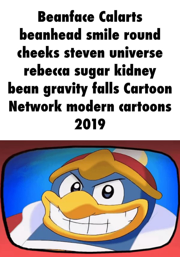 Beanface Calarts beanhead smile round cheeks steven universe rebecca ...