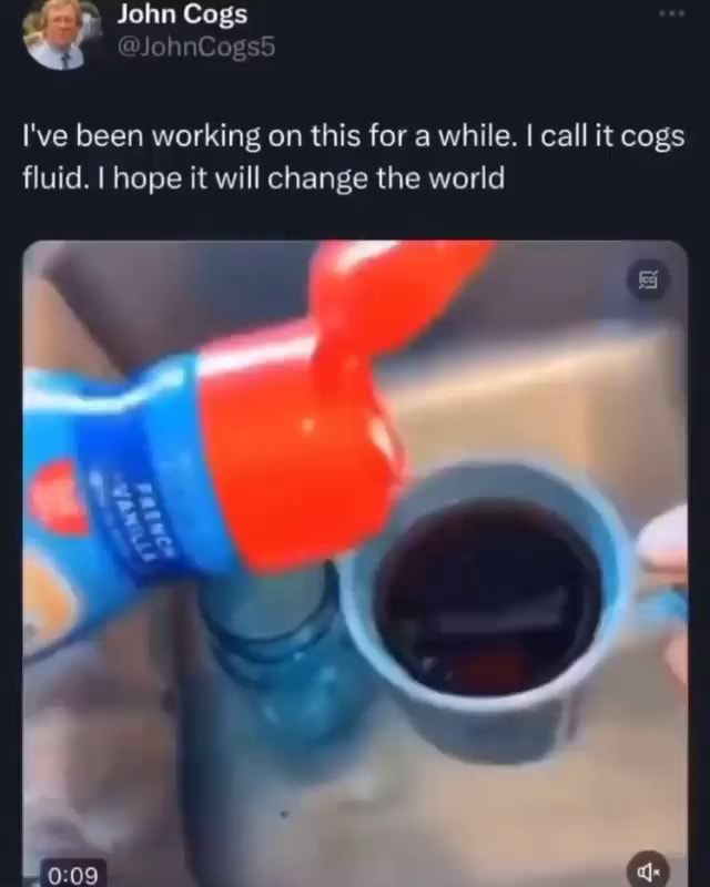 John Cogs I've been working on this for a while. I call it cogs fluid ...