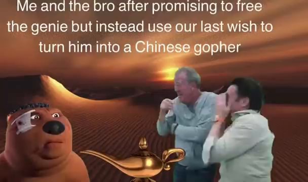 Me and the bro alter promising to tree the genie but instead use our ...