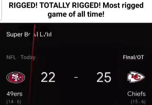 RIGGED! TOTALLY RIGGED! Most rigged game of all time! Super Br Al NFL ...