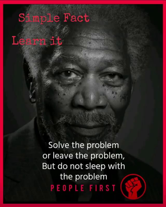 Solve the problem or leave the problem, But do not sleep with the ...