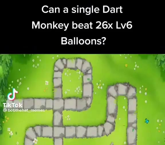 Can a single Dart Monkey beat Balloons? I tikTok - iFunny