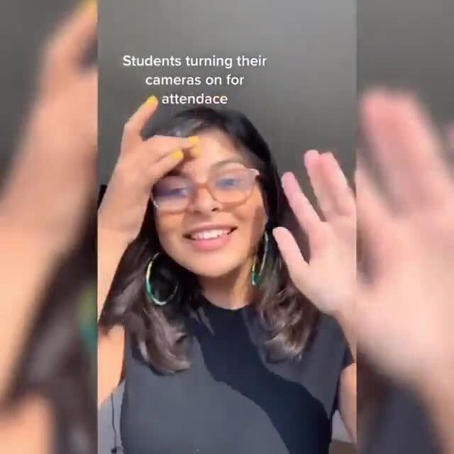Students turning their cameras on for attendace - iFunny