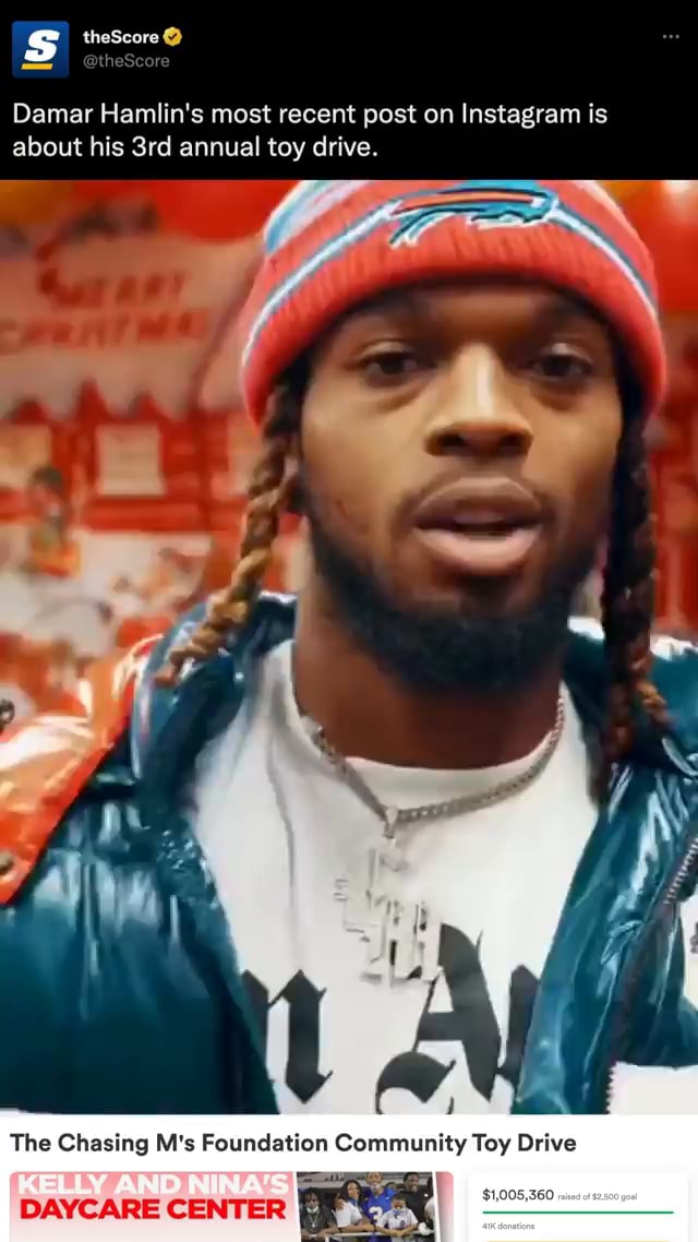 SS I theScore Damar Hamlin's most recent post on Instagram is about his ...