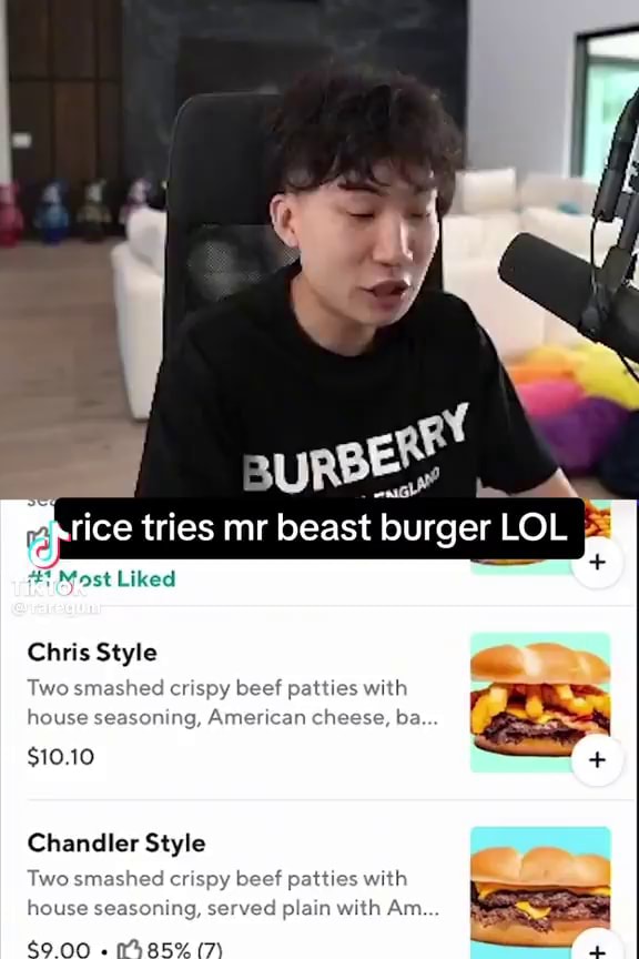 Nost Liked Chris Style Two smashed crispy beef patties rice tries mr ...