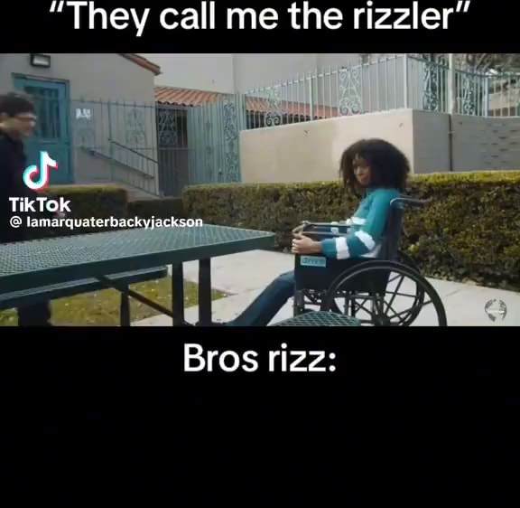 "They call me the rizzler" TikTok lamarcuaterbackyiackson al Bros rizz ...