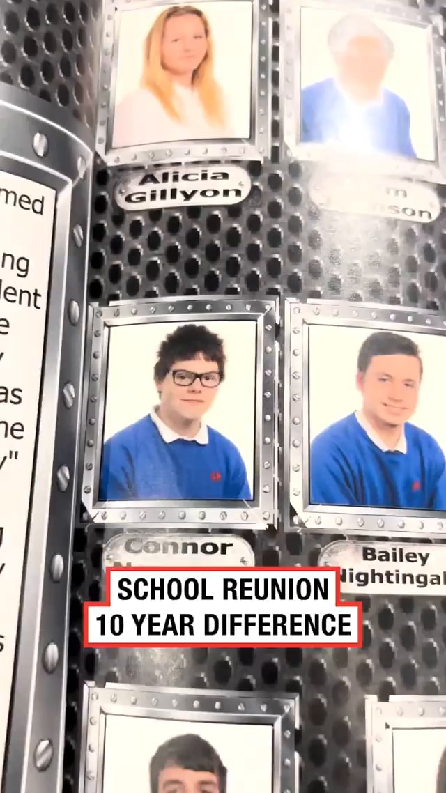 Jack looks buzzing to be there 🤣 🎥: TikTok/jazzyyazzy90210 - SCHOOL REUNION 10 YEAR DIFFERENCE ...