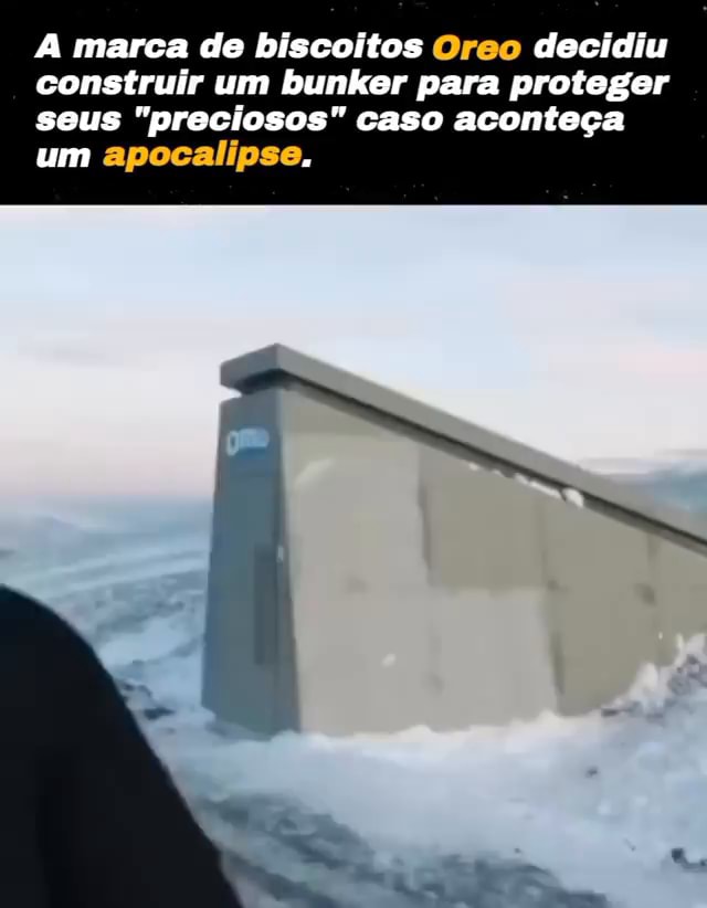A marca de biscoitos Oreo decidiu construir um bunker para proteger ...